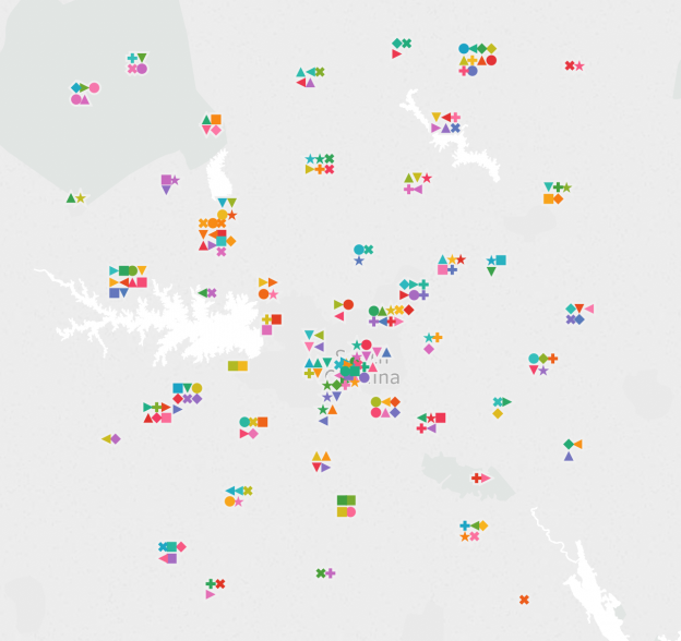 Waffle Charts and Unit Charts on Maps | Drawing with Numbers